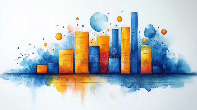 Vibrant and Colorful Data Visualization for Business Insights Stock ...