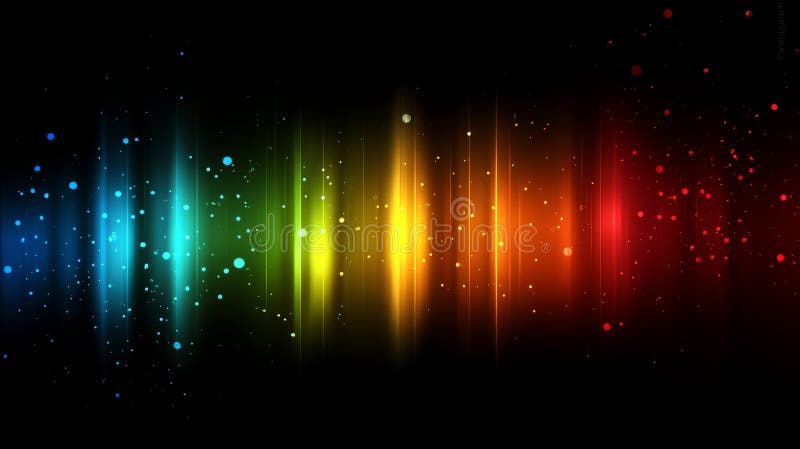 A Vibrant and Colorful Display of Glow Sparks of Light Shining on a ...