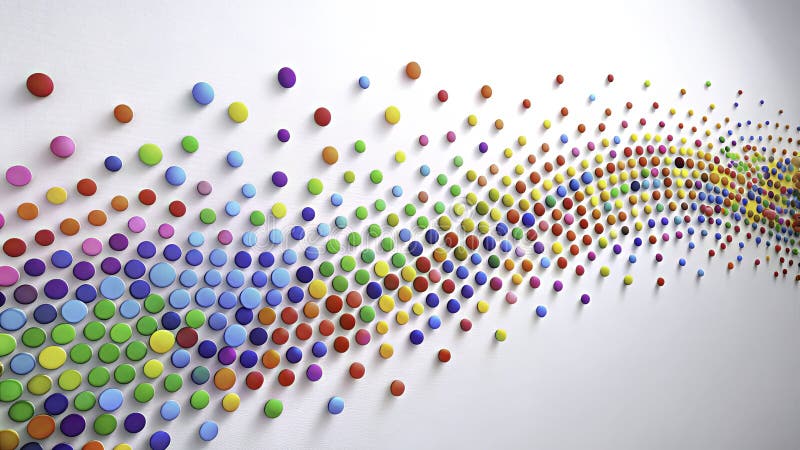 Vibrant Colorful Dotted Pattern Wallpaper a Modern Minimalist Design ...