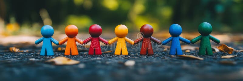 Vibrant, Colorful Figurines Symbolizing the Values of Unity and ...