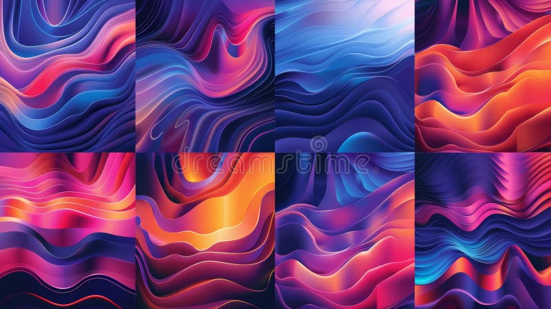 Vibrant Colorful Gradient Backgrounds for Creative Designs Generative ...