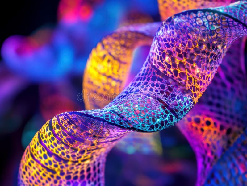 Colorful Spiral Light Sculpture Dark Background Stock Photos - Free ...