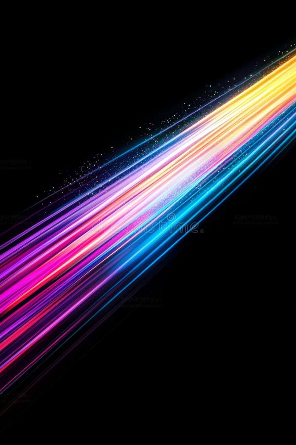 Vibrant and Colorful Light Trails Accompanied with a Stunning Motion ...