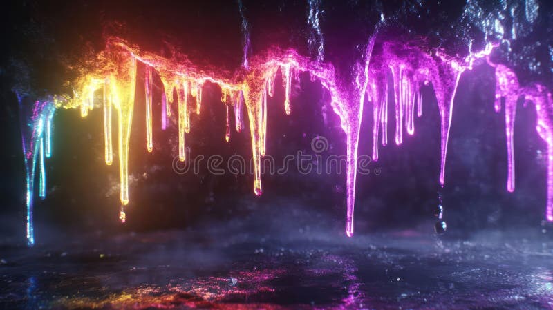 Vibrant, Colorful Liquid Drips Create a Mesmerizing, Surreal Visual ...