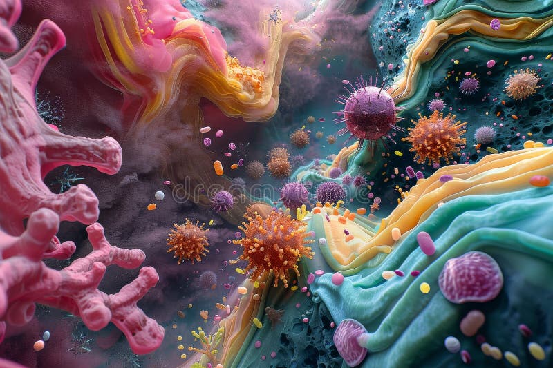 Microbial Universe Stock Illustrations – 134 Microbial Universe Stock ...