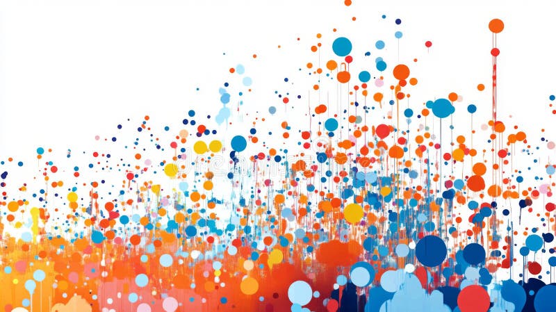 Vibrant Colorful Paint Splatter Abstract Background Texture Stock ...