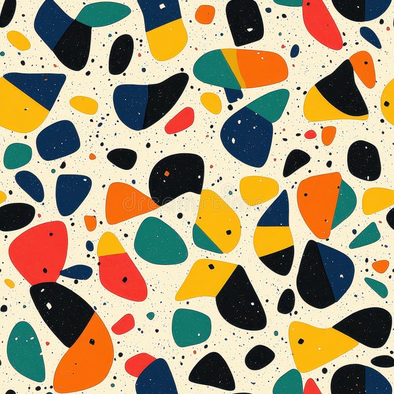 Vibrant and Colorful Pattern of Dynamic Shapes and Designs Creating a ...
