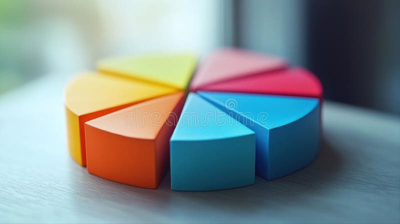 Vibrant and Colorful Pie Displayed on a Table Showcasing Bright ...