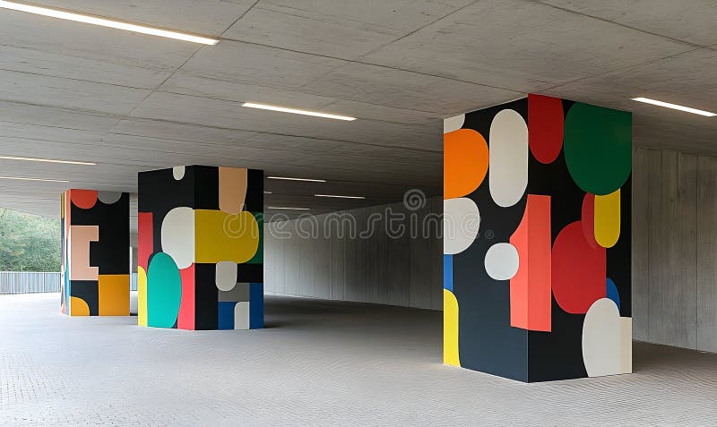 Abstract Column Art stock illustration. Illustration of decor - 369390272