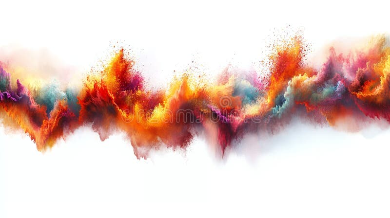 Vibrant Colorful Powder Explosion Abstract Background Design Stock ...