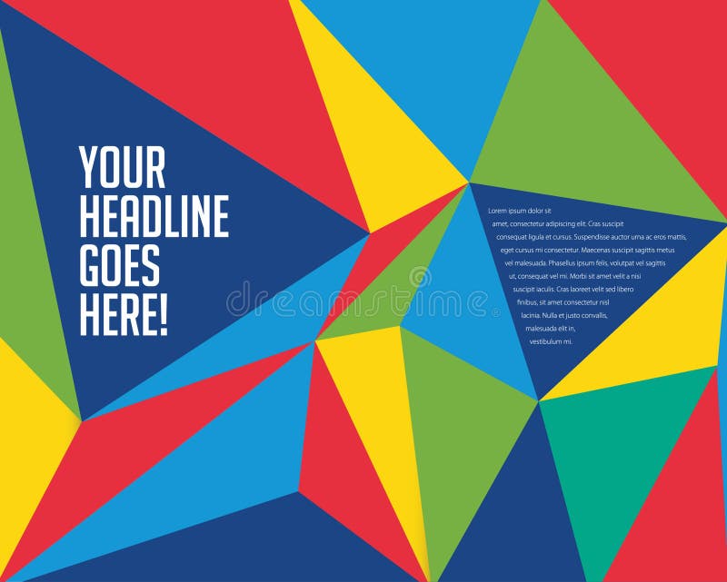 Vibrant Colorful Prism Design Template Stock Vector - Illustration of ...