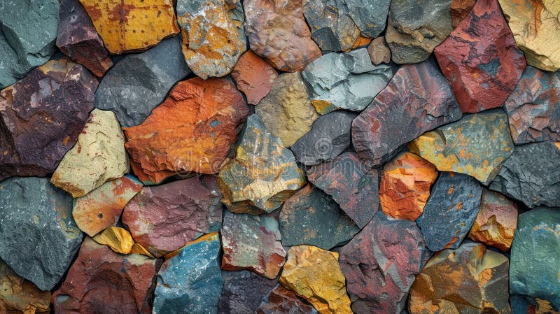 Vibrant Colorful Rock Wall stock photo. Image of colors - 308780380