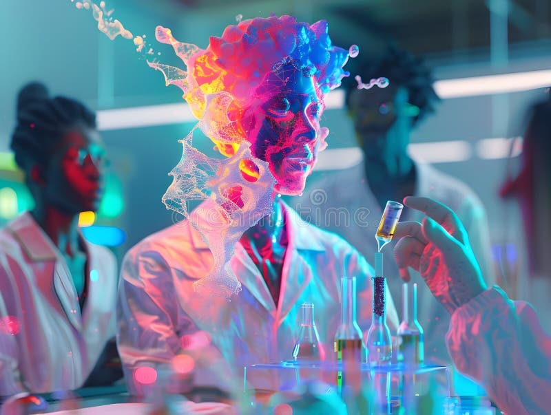 Vibrant and Colorful Science Experiments Unfolding in a Captivating ...