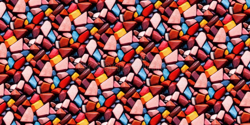 Vibrant Colorful Shine Rocks, Texture Pattern, Top View Background ...