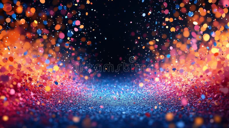 Vibrant Colorful Sparkles and Lights for Festive Background Design ...