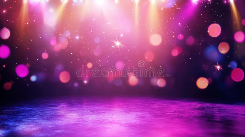 Colorful Gradient Stage Background with Unique Lighting Stock ...