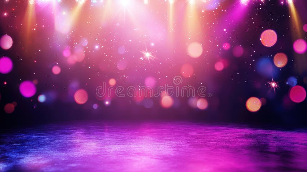Colorful Gradient Stage Background with Unique Lighting Stock ...