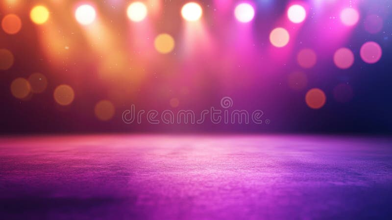Colorful Stage Background with Gradient Lighting Effects Stock ...