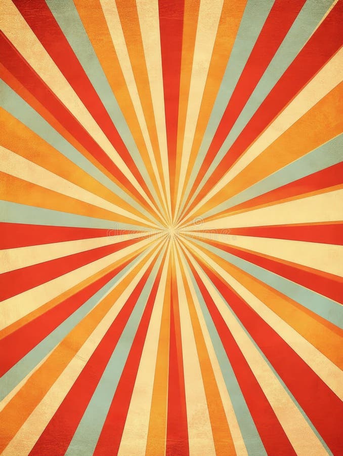 Vibrant Colorful Sunburst Poster Stock Image - Image of interior, rays ...