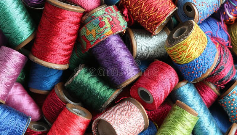 Vibrant Colorful Thread Spools Background Texture High Quality Image ...