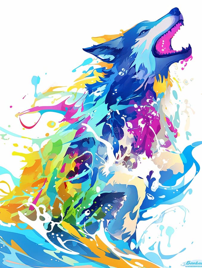 Wolf Splash Stock Illustrations – 1,760 Wolf Splash Stock Illustrations ...