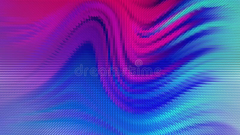 Vibrant Colors Abstract Background with Extrude Pyramid Pattern Effect ...