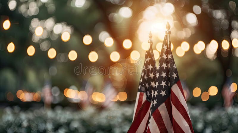 The Vibrant Colors of the American Flag Ripple Gracefully in the Wind ...