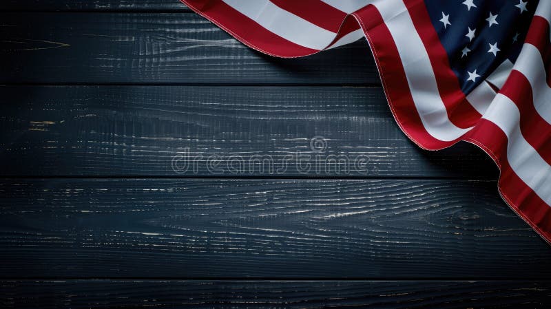 The Vibrant Colors of the American Flag Ripple Gracefully in the Wind ...