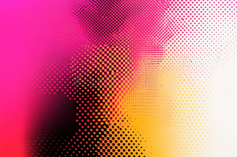 Colorful Abstract Design Featuring Gradients and Halftone Patterns ...