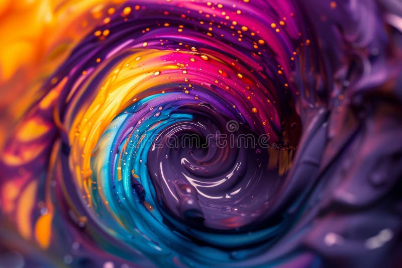 Calming Pattern Blending Warm Orange and Cool Grey Shades Stock Photo ...