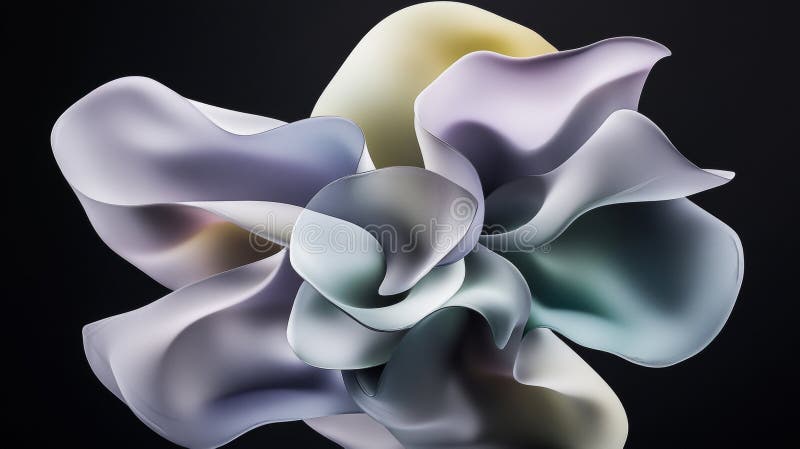 Vibrant Colors Dance Across a Black Canvas in an Array of Abstract ...