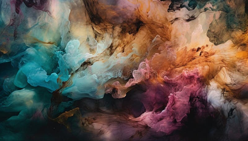 Vibrant Colors Exploding in a Purple Haze Generated by AI Stock Photo ...