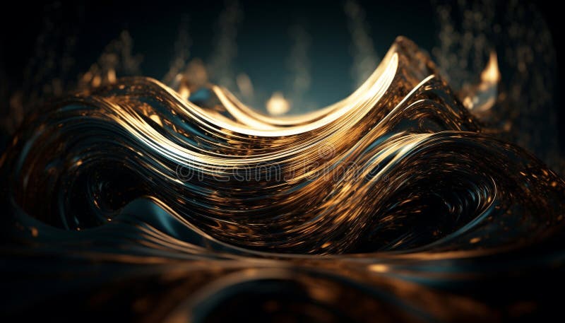 Vibrant Colors Flow in Liquid Wave Pattern Generated by AI Stock ...