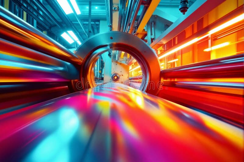 Vibrant Colors High Speed Printing Process Stock Photos - Free ...