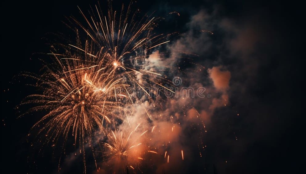 Vibrant Colors Ignite Celebration with Explosive Firework Display ...