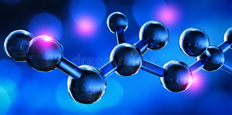 Vibrant Colors Illustrate the Abstract Atomic Structure of Molecules ...