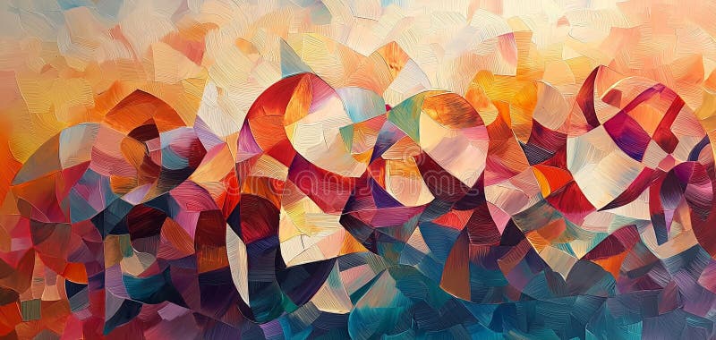 Vibrant Abstract with Blending Colors in a Dynamic Expression Stock ...