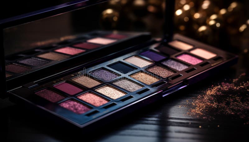 Vibrant Colors in Make Up Palette Create Elegant Glamour Collection ...