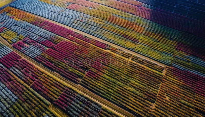 Vibrant Colors in a Row, Woven Textiles Generated by AI Stock ...