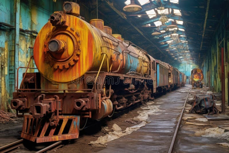 Decommissioned Locomotives Stock Illustrations – 3 Decommissioned ...