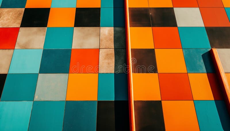 Vibrant Colors Showcase Modern Futuristic Building Design Generated by ...