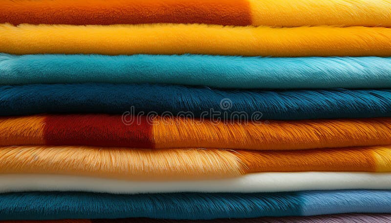 Vibrant Colors of Textile Stack, Fashion a Rainbow of Elegance ...