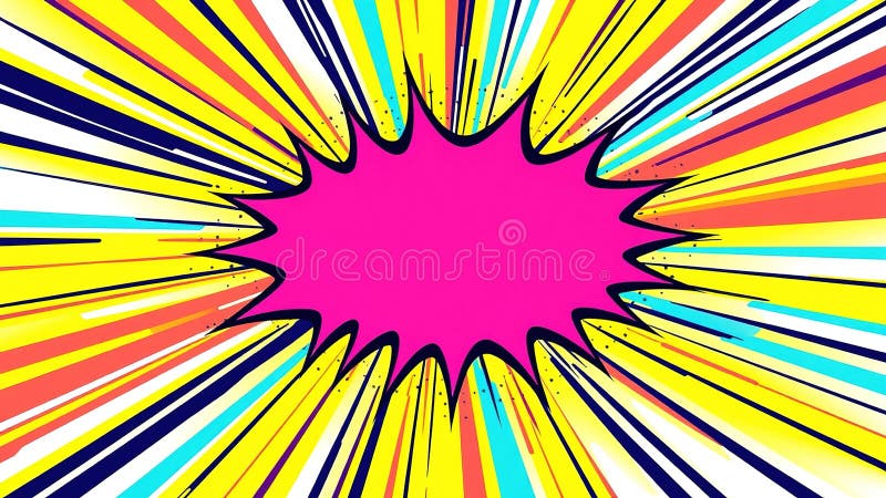 A Vibrant Comic Book Background Exploding with Color and Energy Dynamic ...
