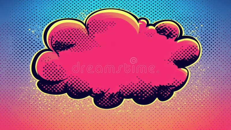 Vibrant Comic Book Explosion Bubble on Halftone Background Stock Image ...