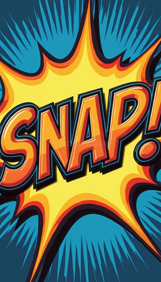 Dynamic Comic-style Explosion with the Word SNAP Stock Image - Image of ...