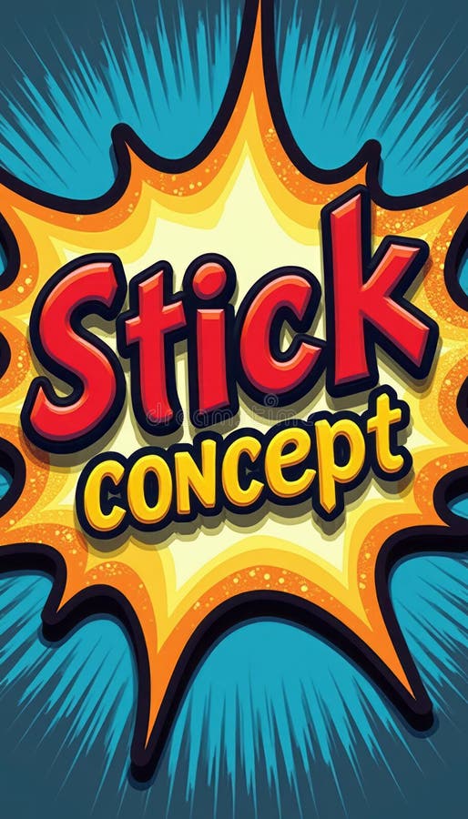 Dynamic Comic-style Explosion Graphic with Bold Text Stock Image ...