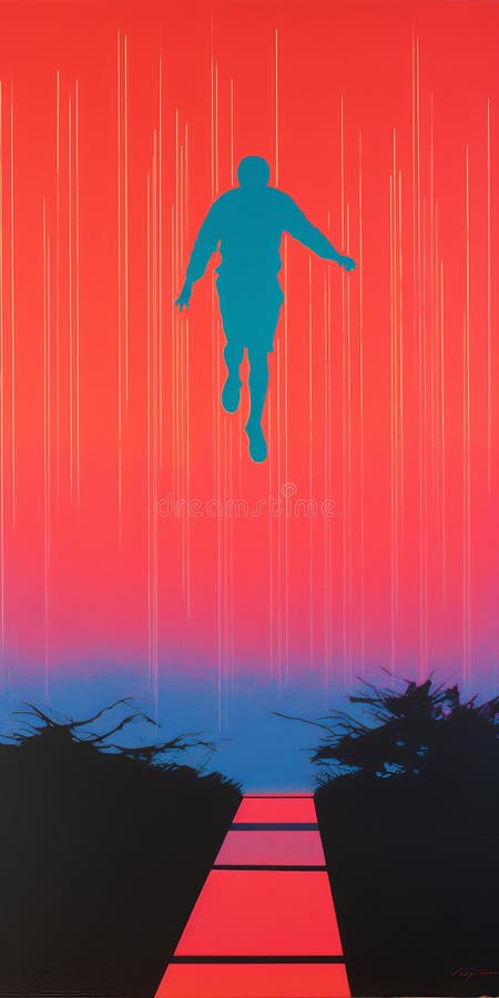 Vibrant Comic Book-inspired Artwork Featuring Dynamic Trampoline Scene ...