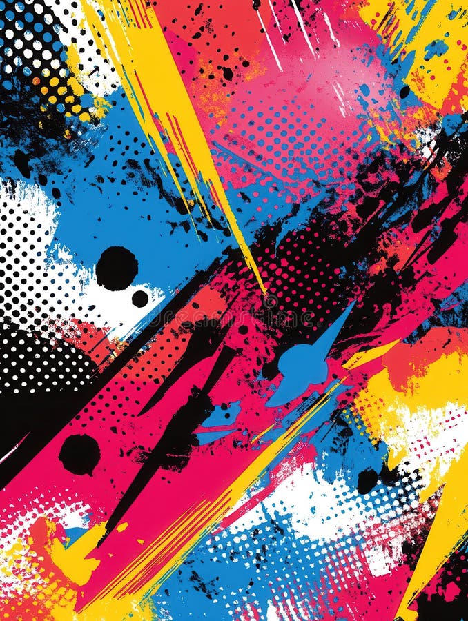 Vibrant Comic Book Style Background Featuring Dynamic Action Lines and ...