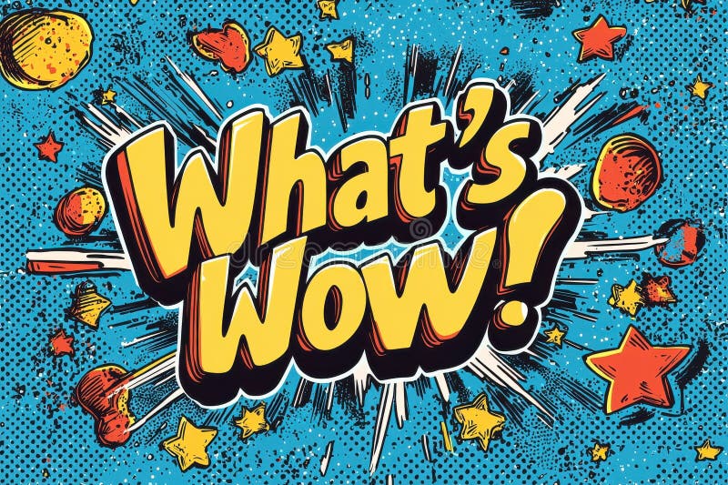 Colorful Comic Book Style Text with Dynamic Explosion Effect Stock ...