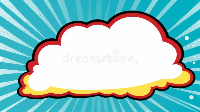 Vibrant Comic Speech Bubble Template for Creative Text Designs Stock ...